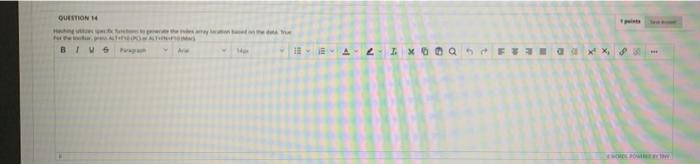 Solved QUESTION 14 BIUS Hing Aria HPL HA 7 6 x 6 o M ANEL AR | Chegg.com