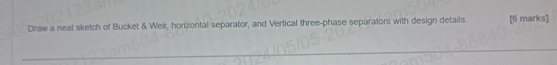 Solved Draw a neat sketch of Bucket & Weir, horizontal | Chegg.com