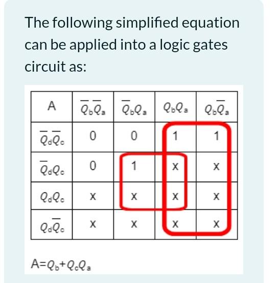 Solved The following simplified equation can be applied into | Chegg.com