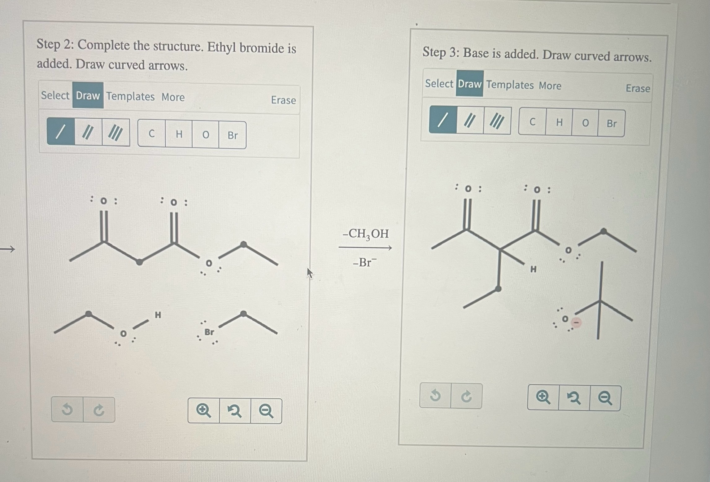 Solved Step 2: Complete the structure. Ethyl bromide is | Chegg.com