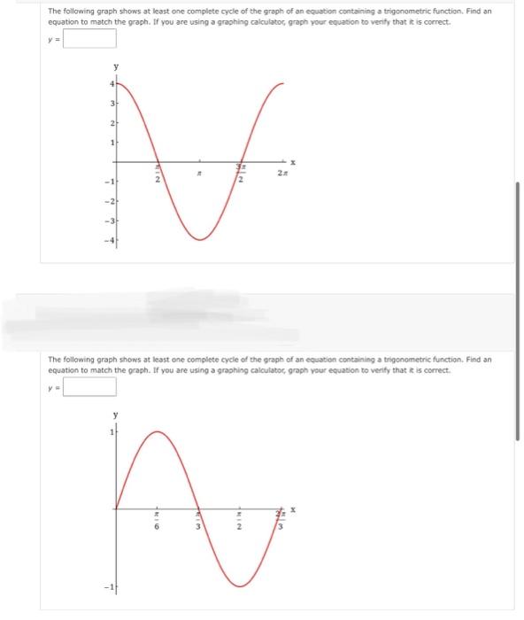 Solved The following graph shows at least one complete cycle | Chegg.com