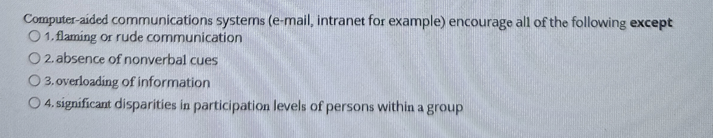 Solved Computer-aided communications systems (e-mail, | Chegg.com