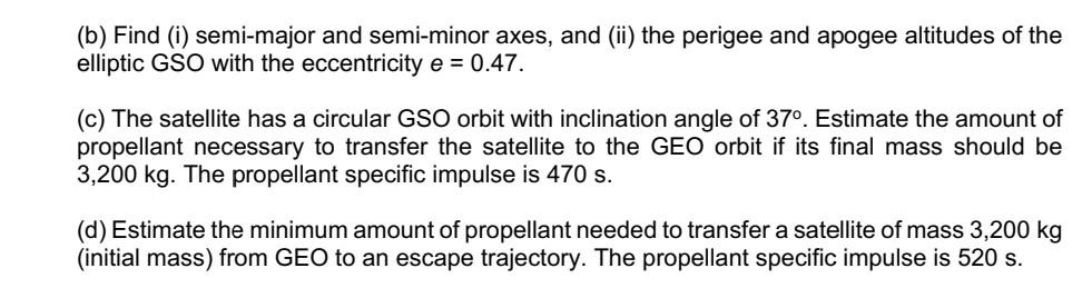 Solved (b) Find (i) semi-major and semi-minor axes, and (ii) | Chegg.com