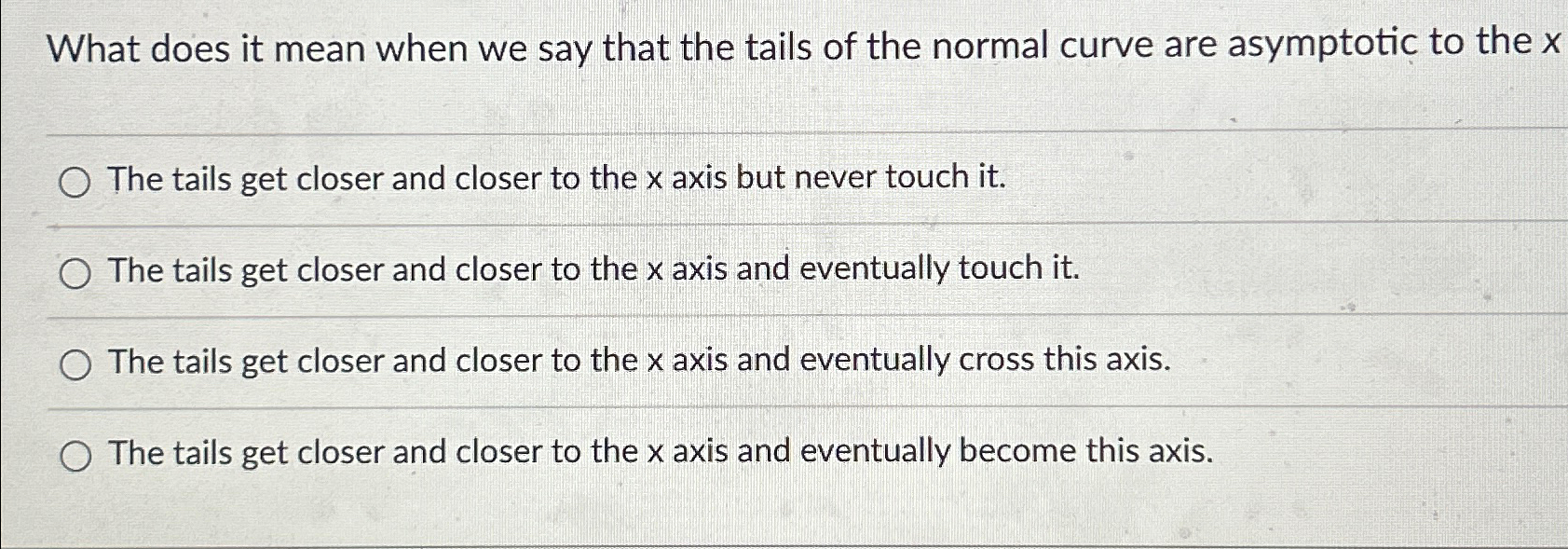 Solved What does it mean when we say that the tails of the | Chegg.com