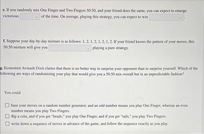 Solved Game Theory - End of Chapter Problem Each day, you | Chegg.com