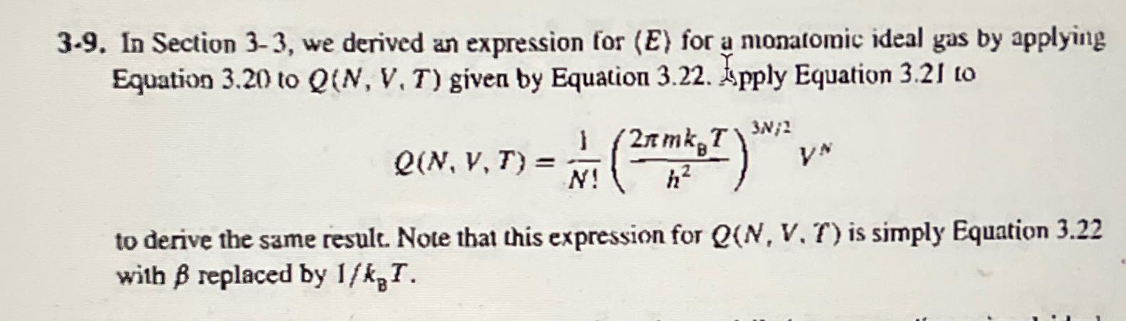 Solved 3-9. ﻿In Section 3-3, ﻿we derived an expression for | Chegg.com