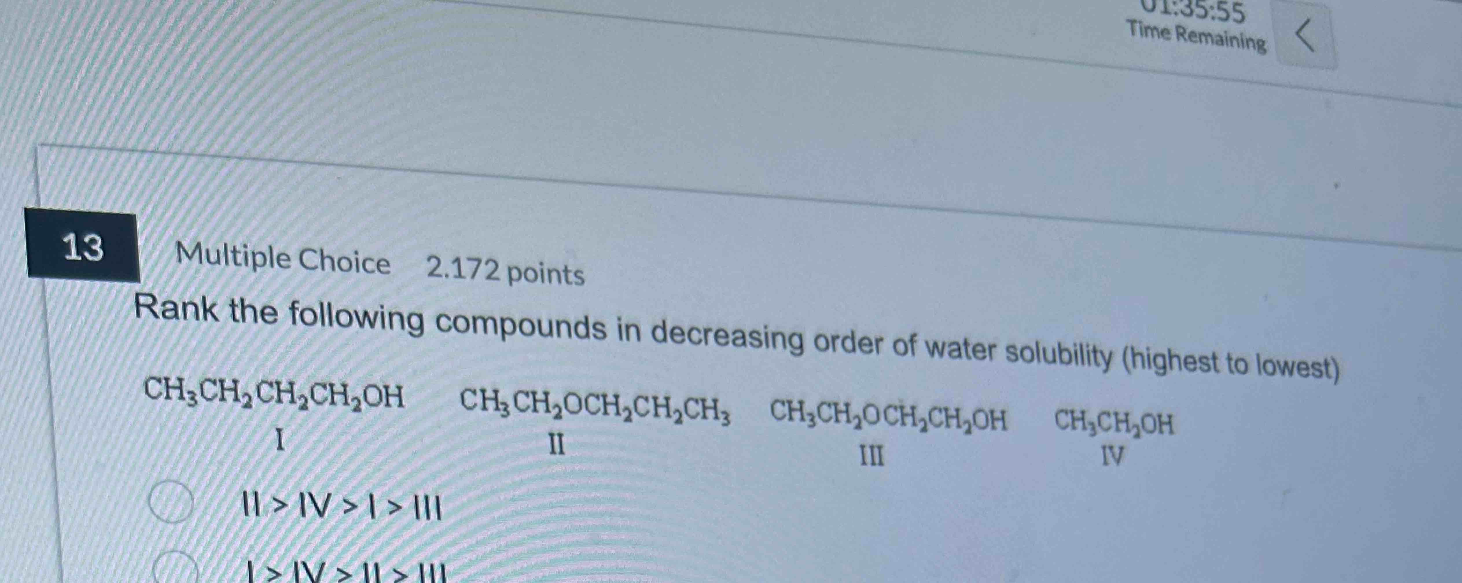 Solved Rank the following compounds in ﻿decreasing order of | Chegg.com