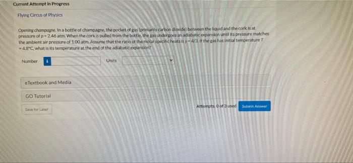 Solved Current Attempt in Progress Flying Circus of Physics | Chegg.com