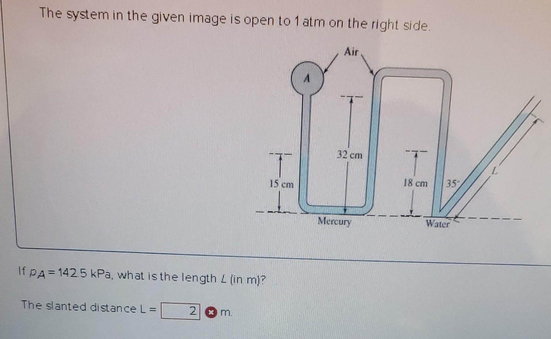 Solved The system in the given image is open to 1 atm on the | Chegg.com
