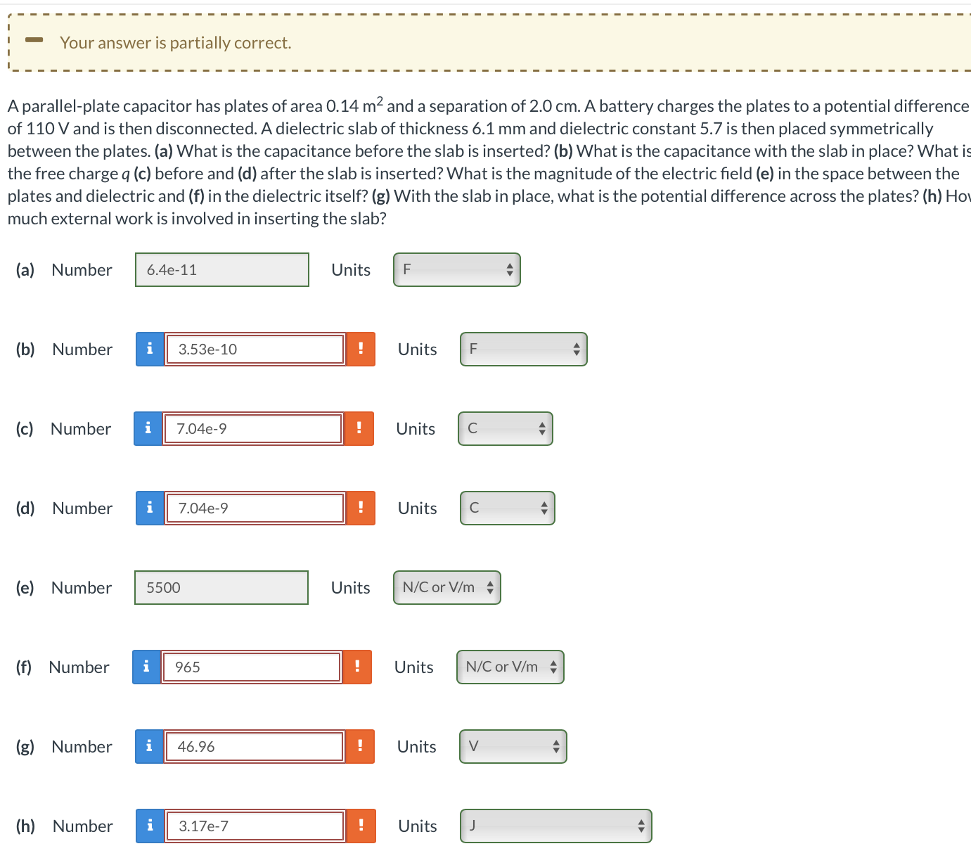 Solved hello please i need help Your answer is partially | Chegg.com