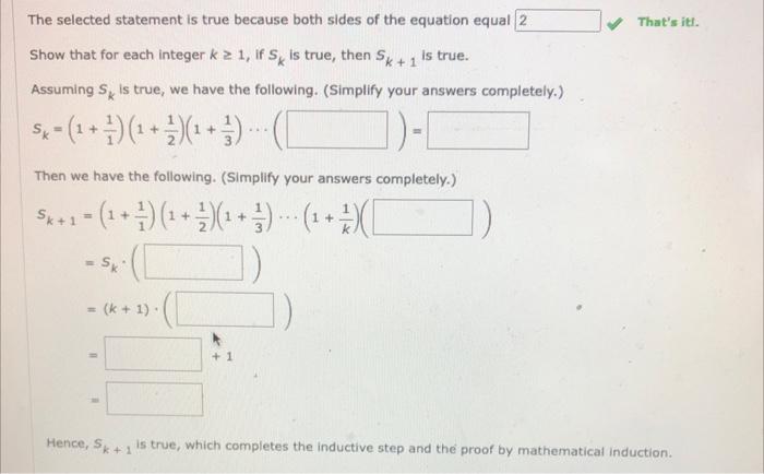 Solved The selected statement is true because both sides of | Chegg.com