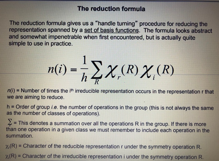 Question: Apply the reduction formula to identify the | Chegg.com