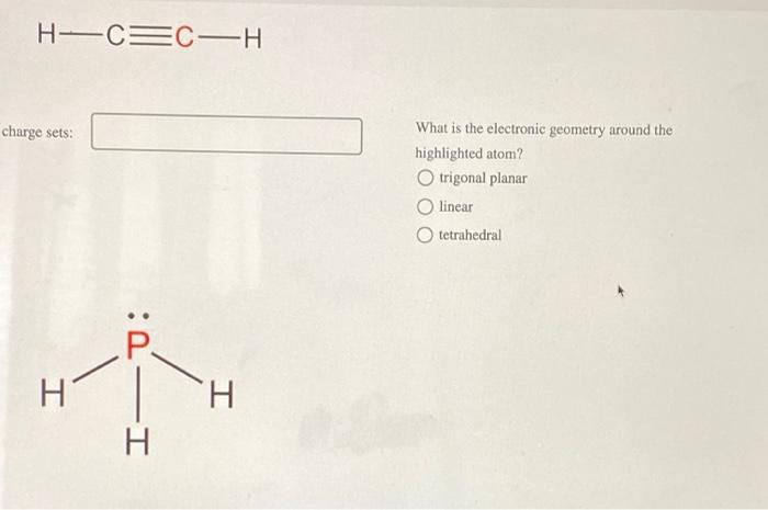 Solved For each molecule determine the number of charge sets | Chegg.com