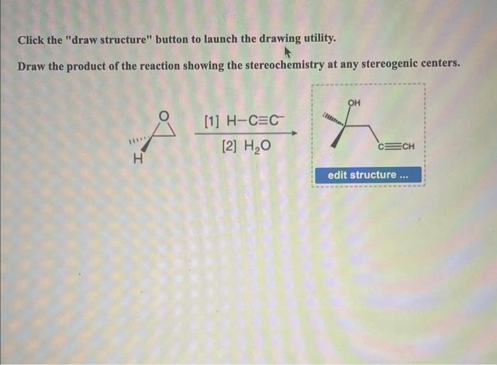 Solved Click the "draw structure" button to launch the | Chegg.com
