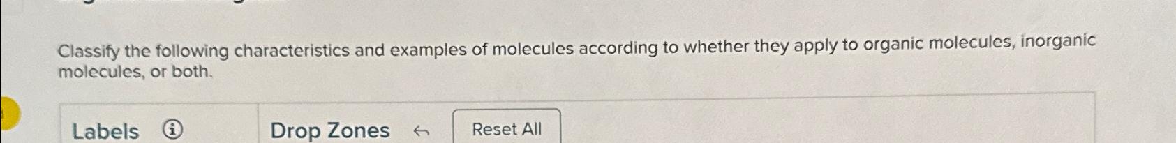 Solved Classify the following characteristics and examples | Chegg.com
