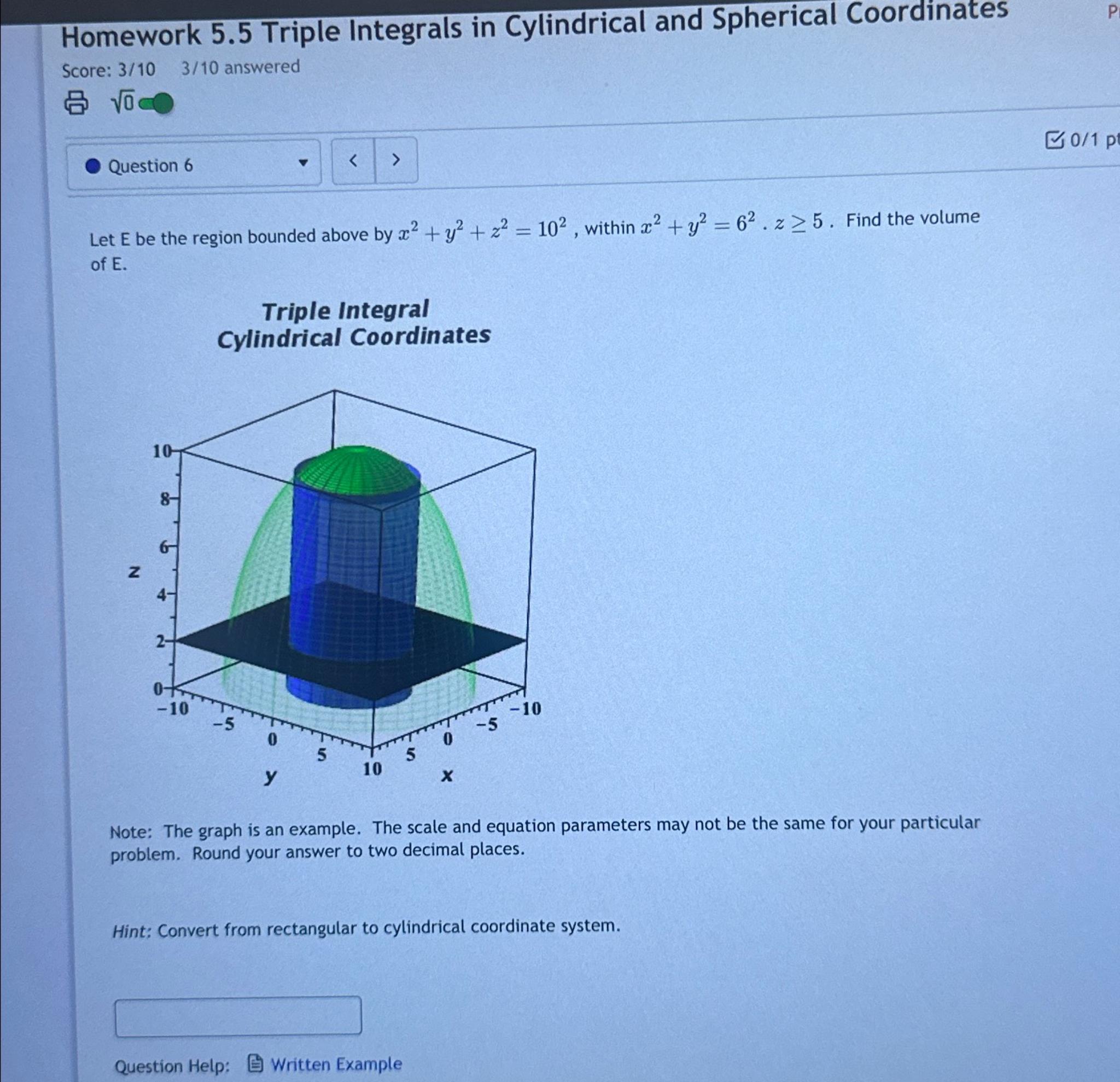 solved-homework-5-5-triple-integrals-in-cylindrical-and-chegg