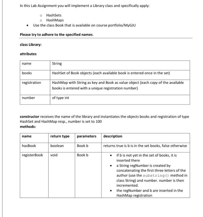 Solved In this Lab Assignment you will implement a Library | Chegg.com