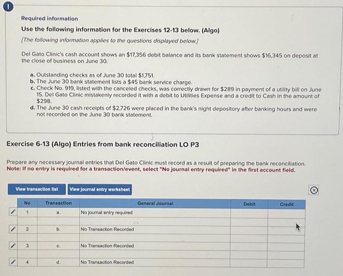 Solved Required information Use the following information | Chegg.com