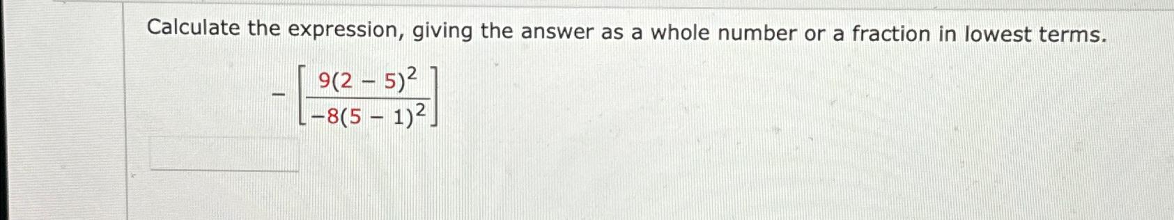 Solved Calculate the expression, giving the answer as a | Chegg.com