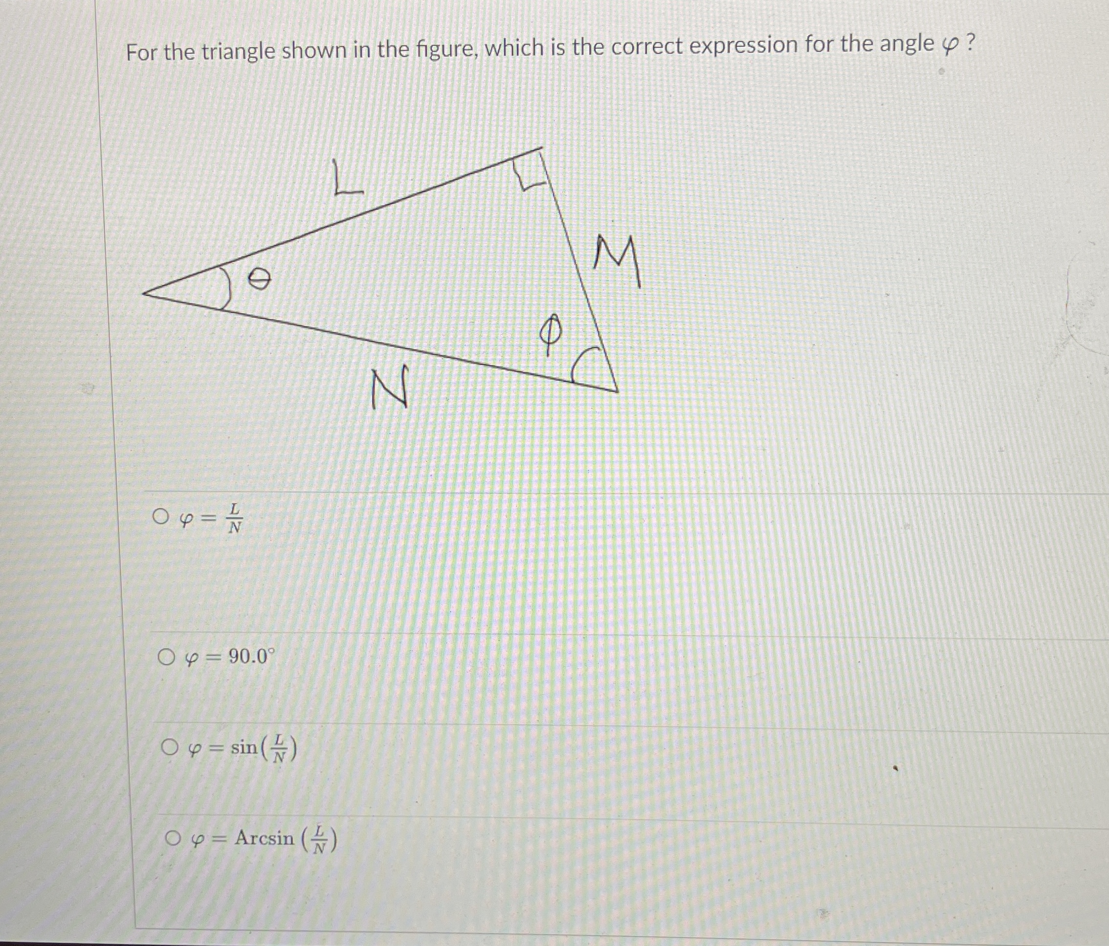 Solved For the triangle shown in the figure, which is the | Chegg.com