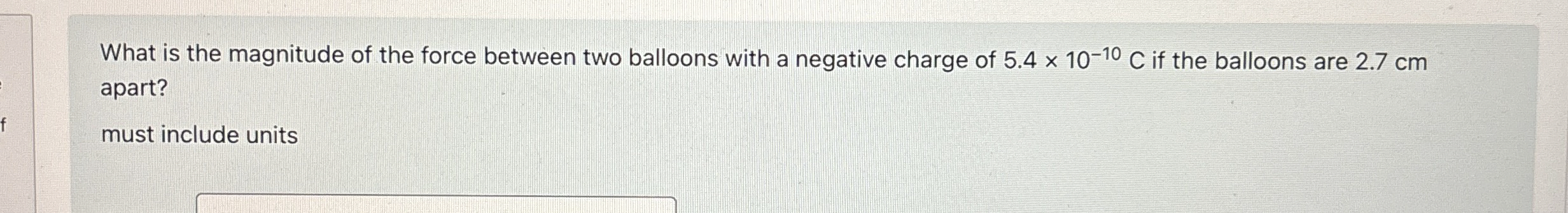 Solved What is the magnitude of the force between two | Chegg.com