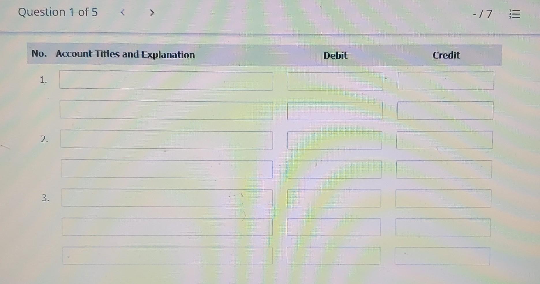 Solved View Policies Current Attempt in Progress Record the | Chegg.com