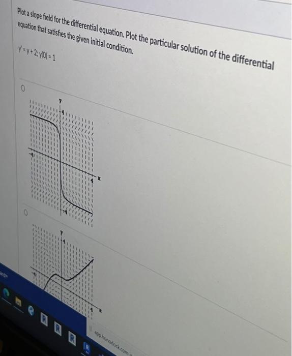 Solved Plota slope field for the differential equation. Plot | Chegg.com