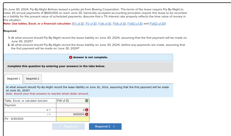 Solved Hello tutor, On June 30, 2024, ﻿Fly-By-Night Airlines | Chegg.com