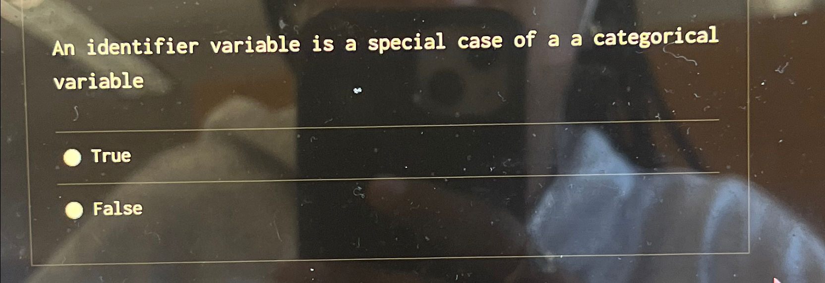 Solved An identifier variable is a special case of a a | Chegg.com