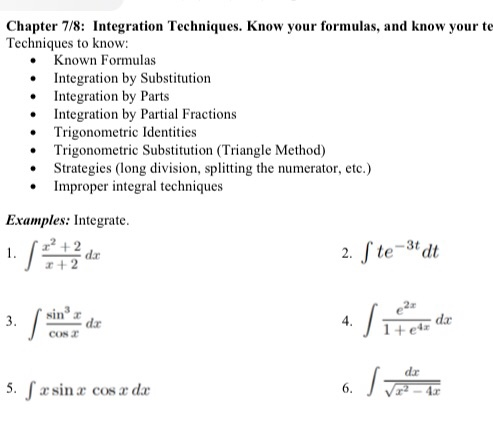 Integration By Substitution Formula