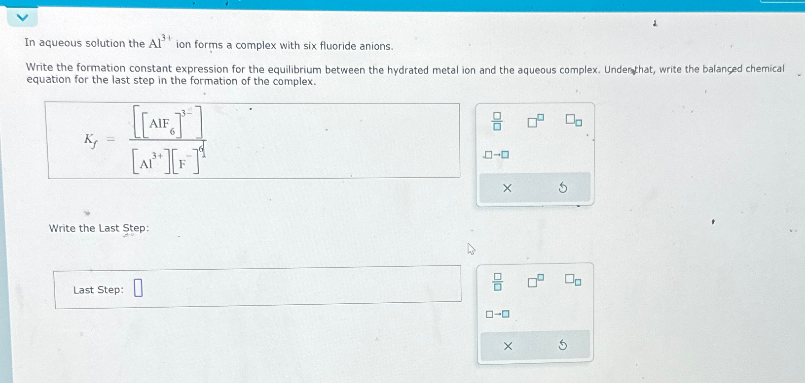 Solved In aqueous solution the Al3+ ﻿ion forms a complex | Chegg.com