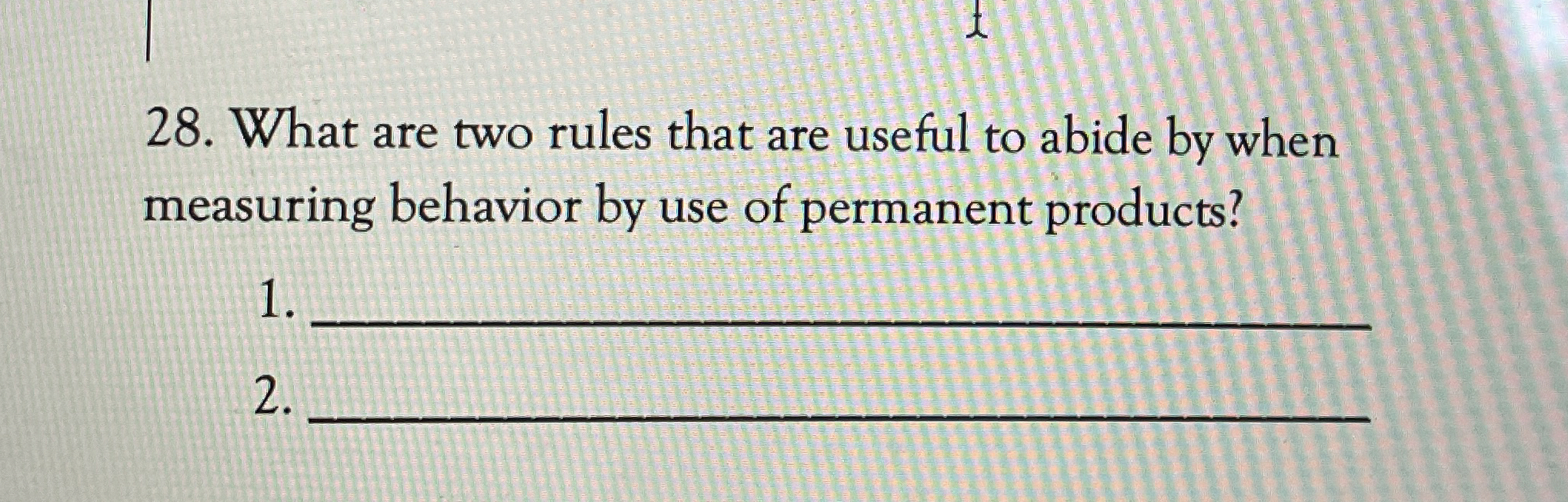 Solved What are two rules that are useful to abide by when | Chegg.com