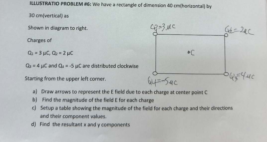 Solved ILLUSTRATIO PROBLEM #6: We have a rectangle of | Chegg.com