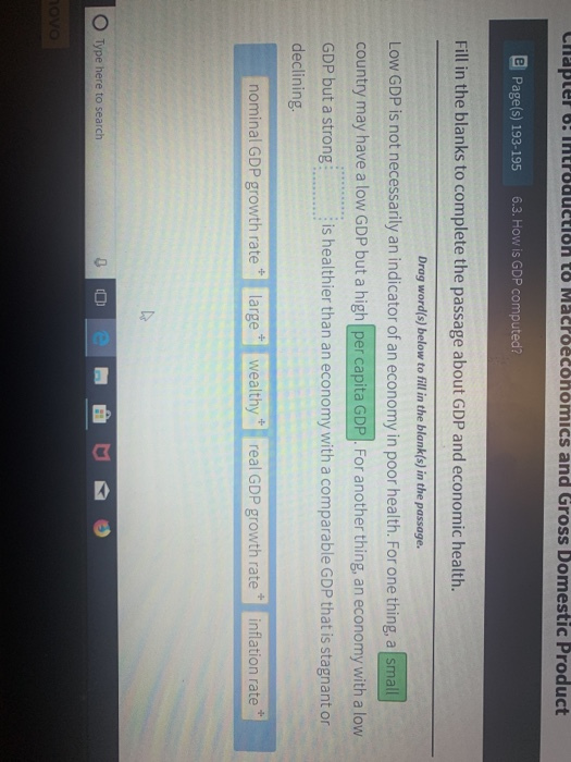Solved Chapter 6: Introduction to Macroeconomics and Gross | Chegg.com