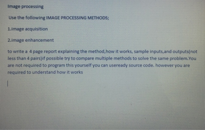 Solved Image processing Use the following IMAGE PROCESSING | Chegg.com