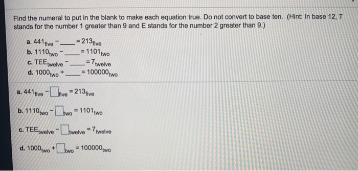 Solved a. Create a word problem in which the set model would | Chegg.com