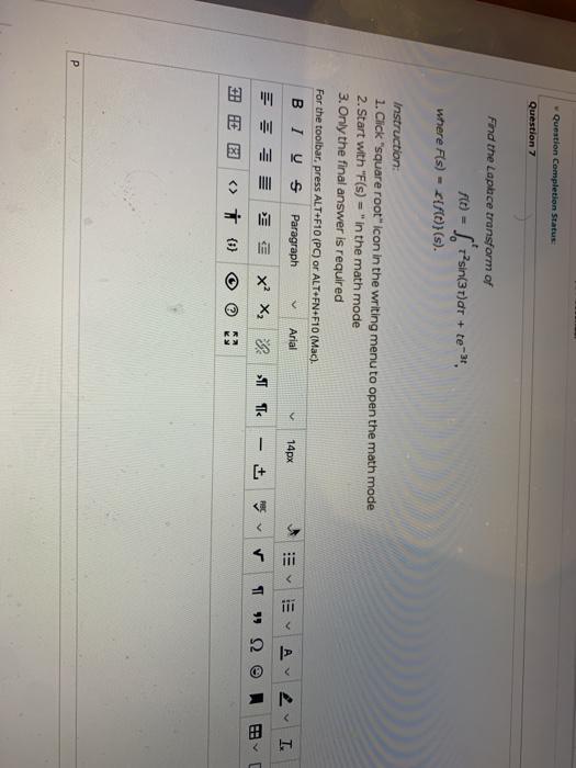 Solved Question Completion Status Question 7 Find the | Chegg.com