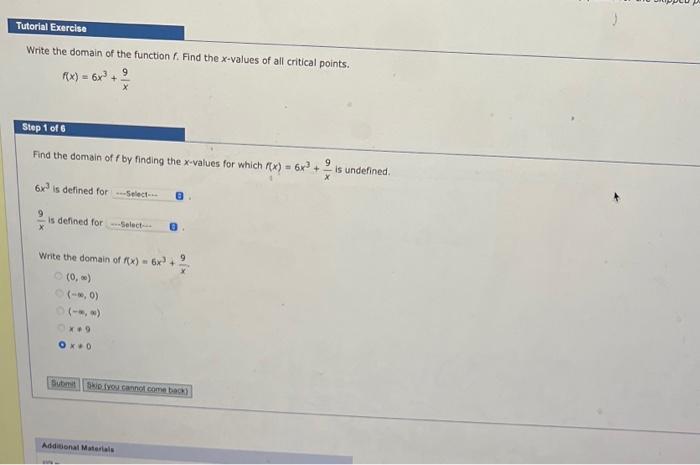 Solved Write the domain of the function f. Find the x-values | Chegg.com