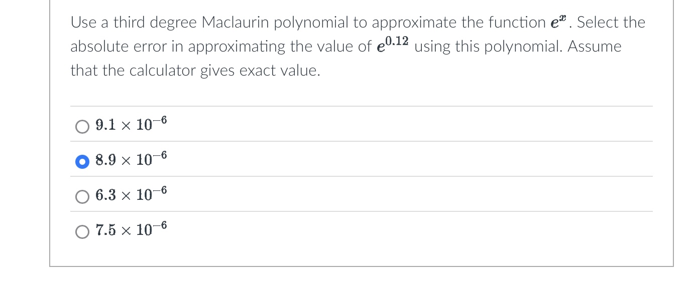 Solved Use a third degree Maclaurin polynomial to | Chegg.com
