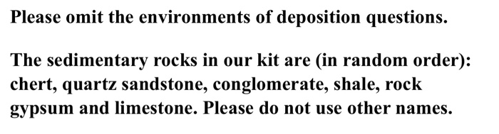 Solved Please omit the environments of deposition questions. | Chegg.com