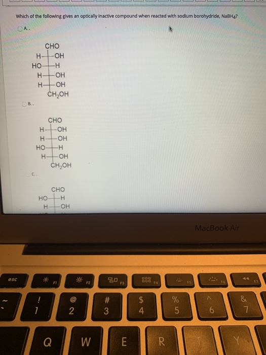 Solved Which of the following gives an optically inactive | Chegg.com