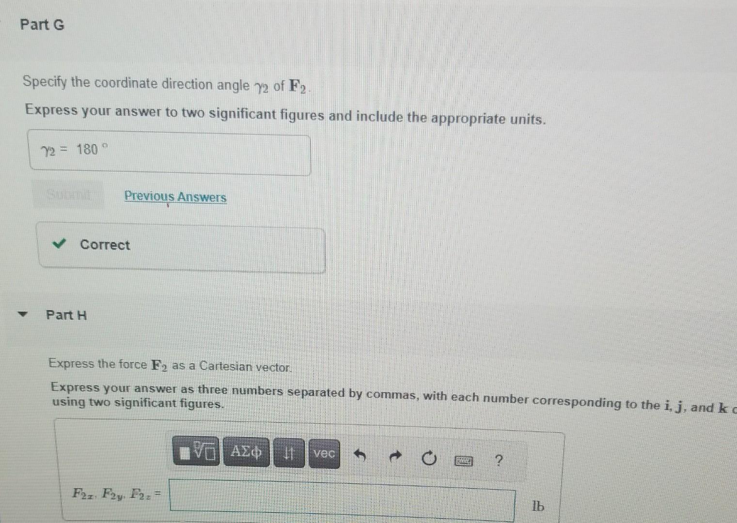 Solved Specify the coordinate direction angle α1 of F1. | Chegg.com
