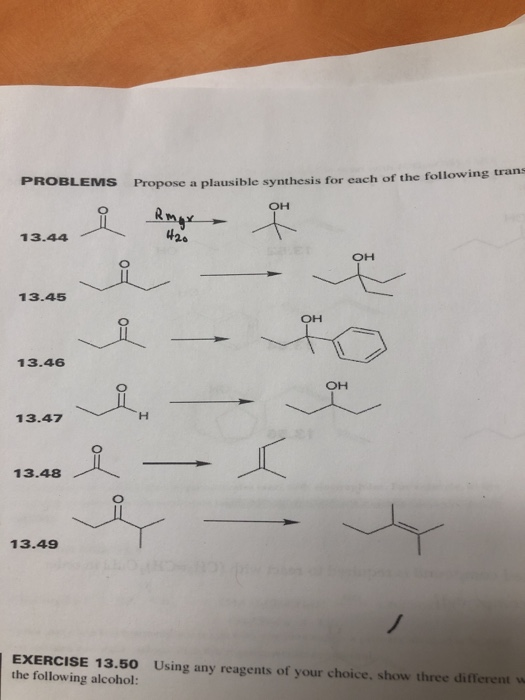 Solved PROBLEMS Propose a plausible synthesis for each of | Chegg.com