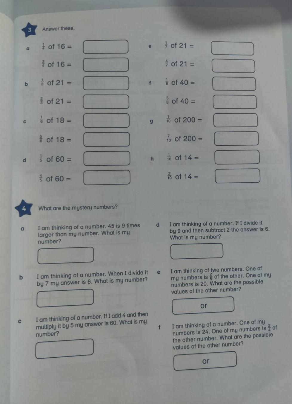 Solved 3 Answer these. a 41 of 16= 43 of 16= b 31 of 21= 32 | Chegg.com