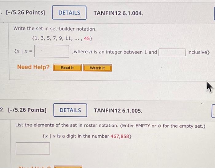 Solved Write the set in set-builder notation. | Chegg.com