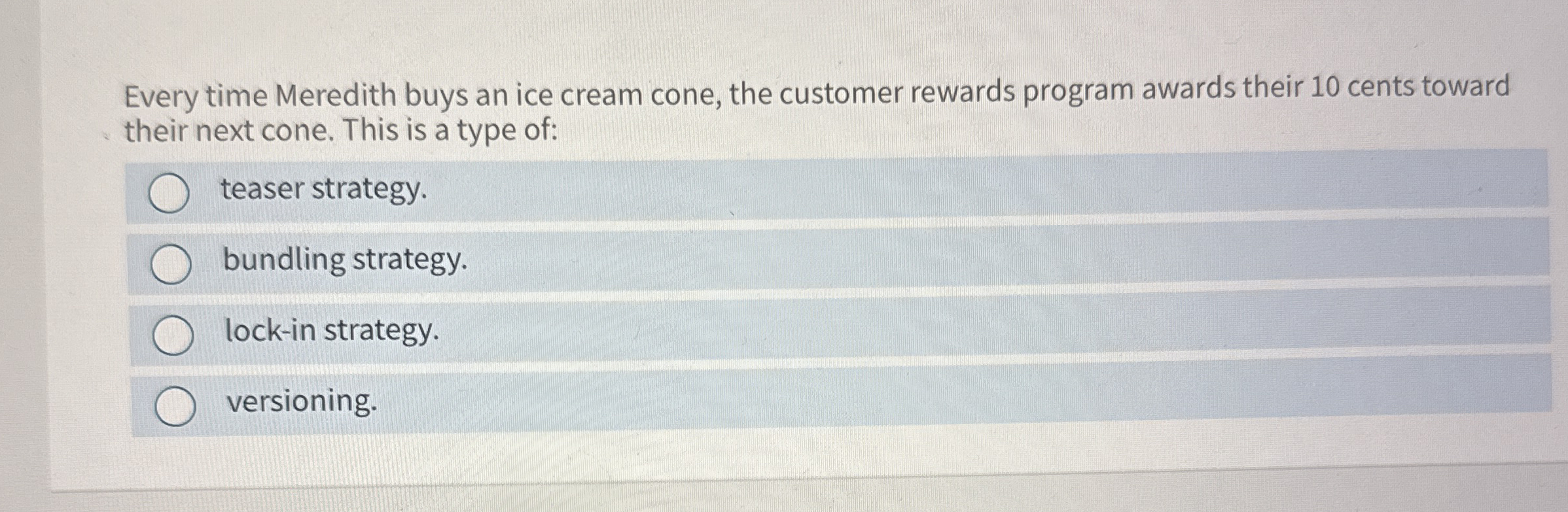 Solved Every time Meredith buys an ice cream cone, the | Chegg.com