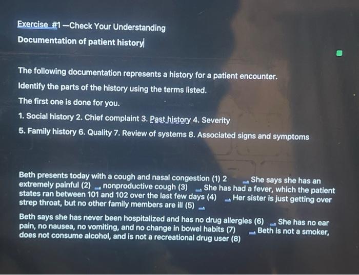 Solved Exercise \#1 - Check Your Understanding Documentation | Chegg.com