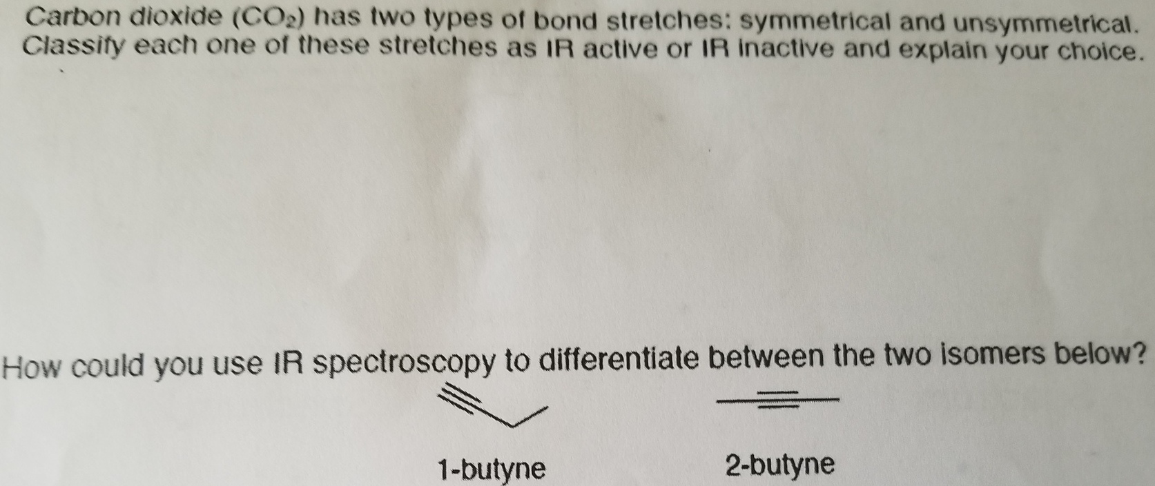 Solved Carbon dioxide (CO2) ﻿has two types of bond | Chegg.com