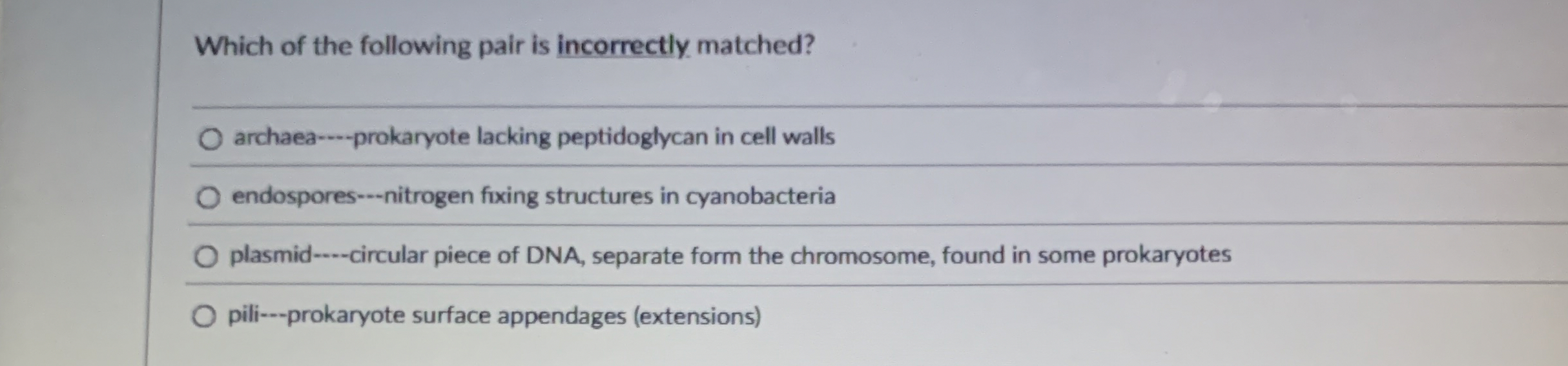 Solved Which of the following pair is incorrectly | Chegg.com