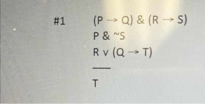 (P→Q)&(R→S) | Chegg.com